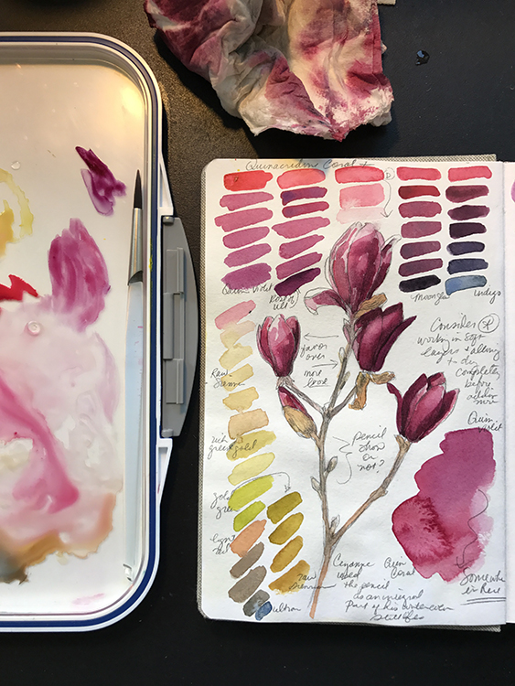 Week 7: Watercolor Flower Studies – Cry The Bird