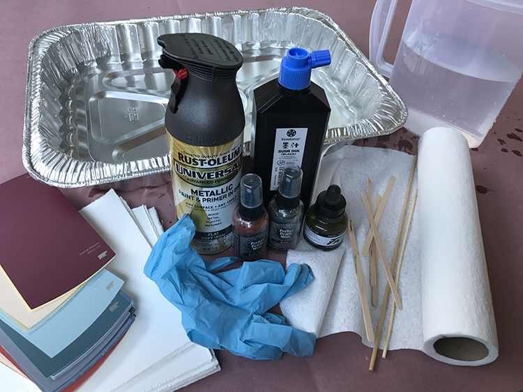 Week 12: Spray Paint Marbling & Mixed Media Drawings – Cry The Bird