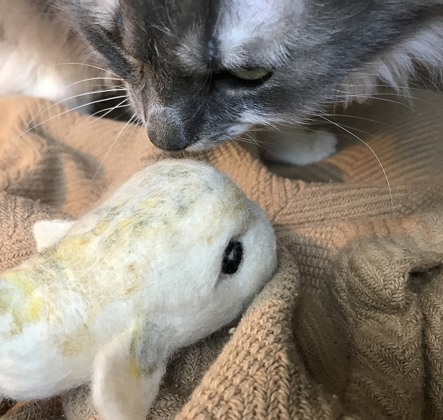 First attempt at needle felting a Pufferfish. – Cry The Bird
